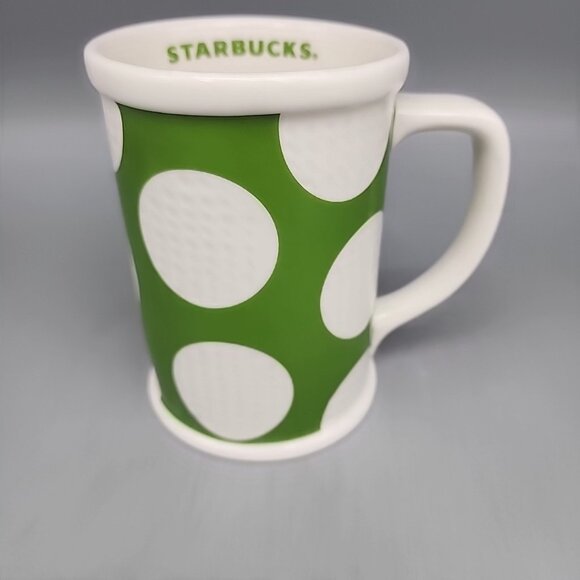 Starbucks | Kitchen | Starbucks Golf Ball Green White Dimpled 6 Oz ...